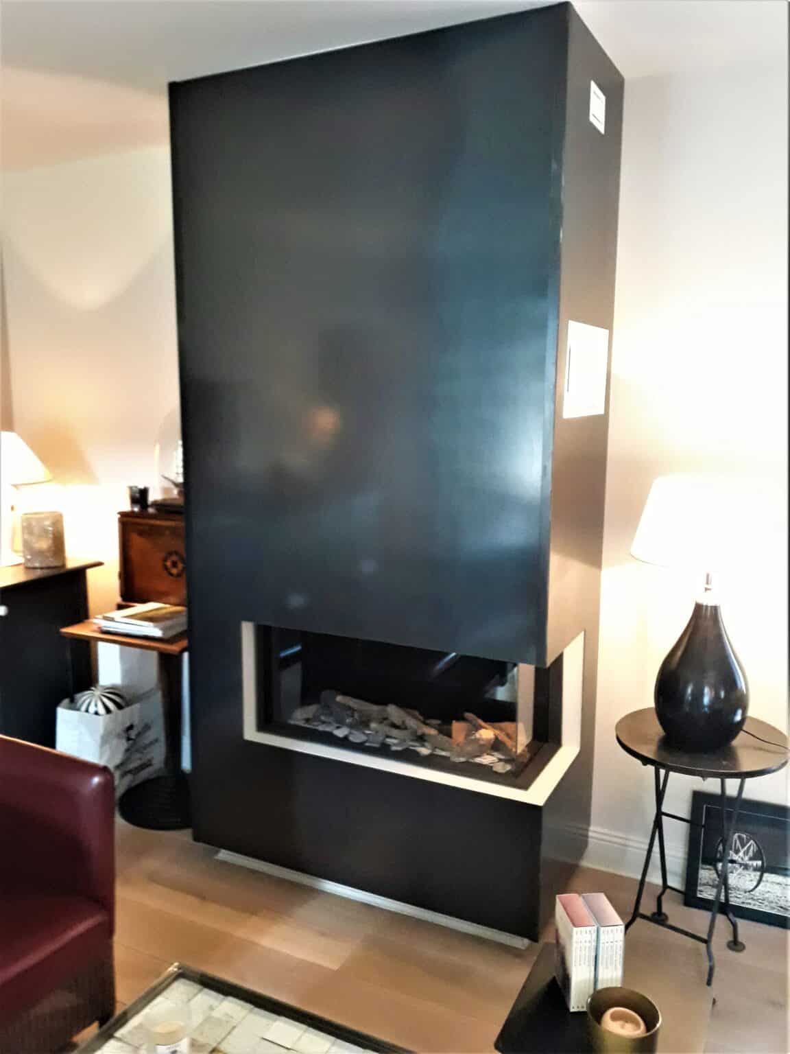 Habillages de cheminées et revêtements muraux - Métal Design